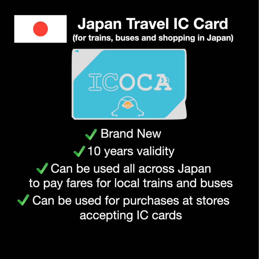 [SG Ready Stock] ICOCA IC Card for Japan Transportation Train Bus (works the same as Suica ...