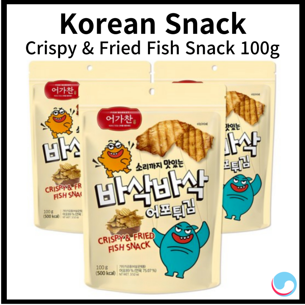 korean fish cracker chips crispy fried fish snack dried fish snack 100g ...