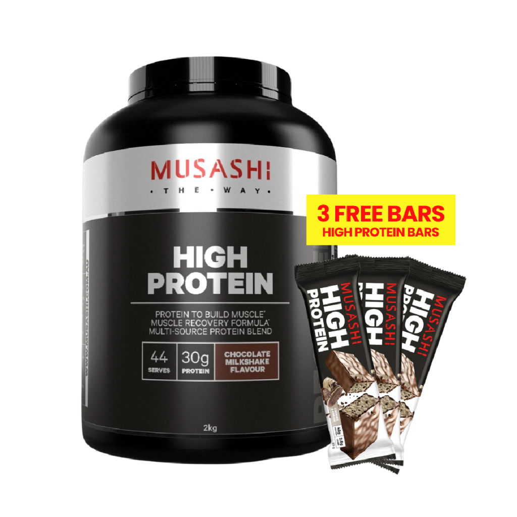 [Free 3pcs High Protein Bars] Musashi High Protein Powder With Muscle ...