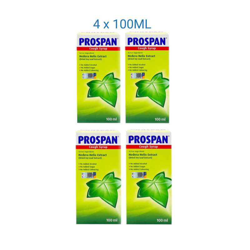 [EXP 01/27] [Free Ship] [Bundle of 4] Prospan Cough Syrup 4 x 100ml ...