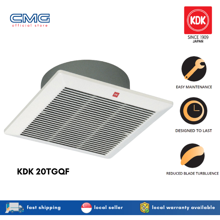 KDK 20cm Ceiling Mounted Ventilating Exhaust Fan 20TGQF | Shopee Singapore