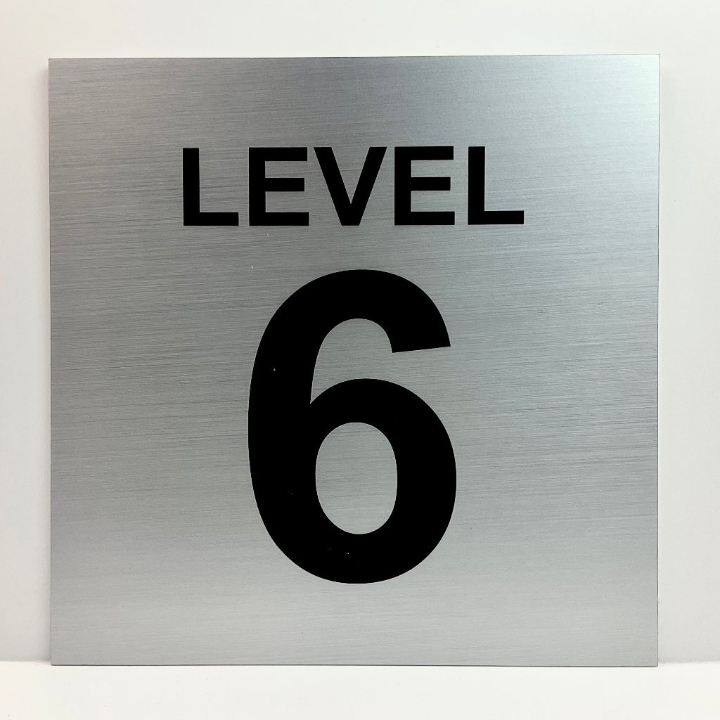 FLOOR LEVEL INDICATION SIGN/SIGNAGE | 300mm x 300mm | NUMBER SIGN, LEVEL NUMBER SIGN ...