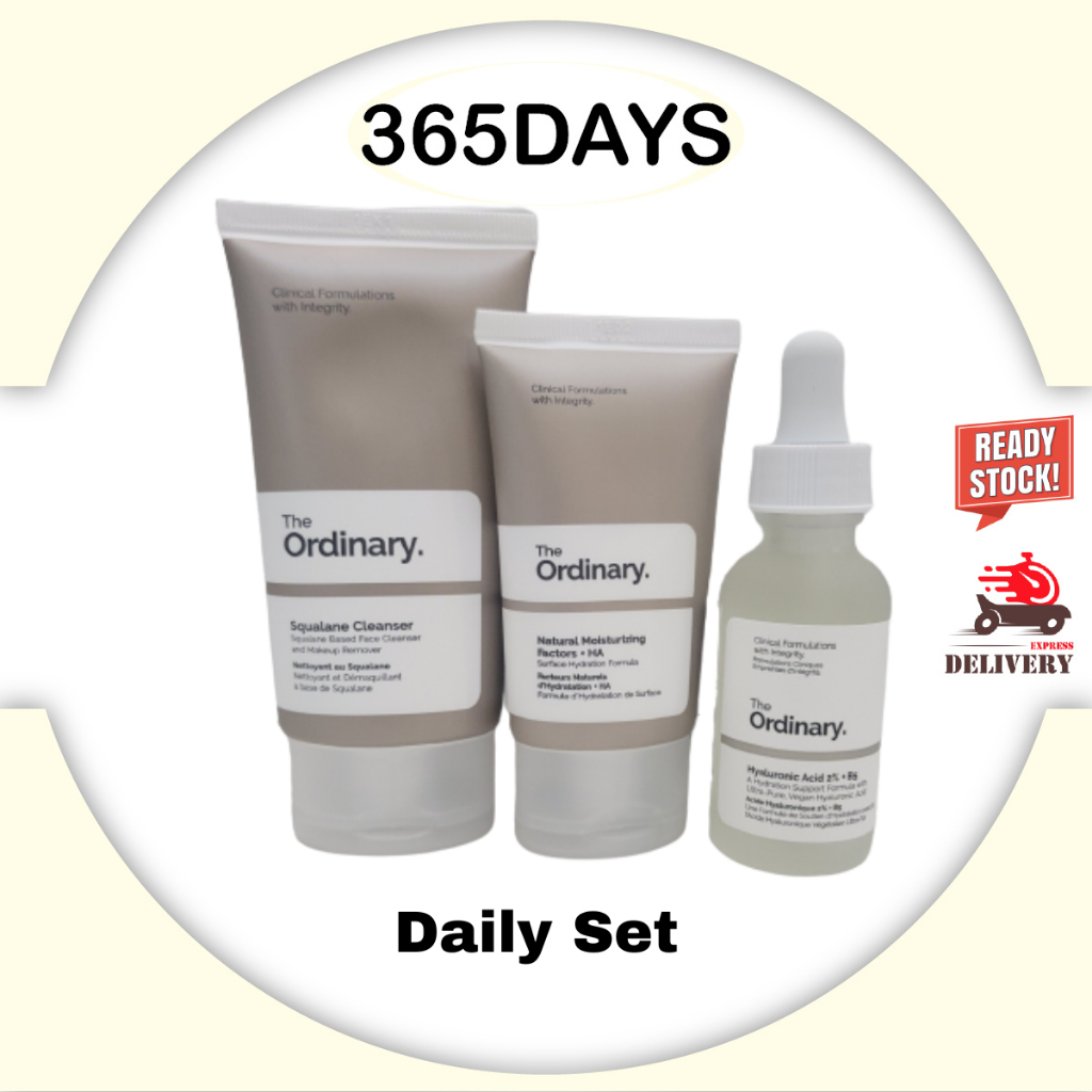 The Ordinary Daily Set (Squalane Cleanser / Hyaluronic Acid 2% + B5 ...