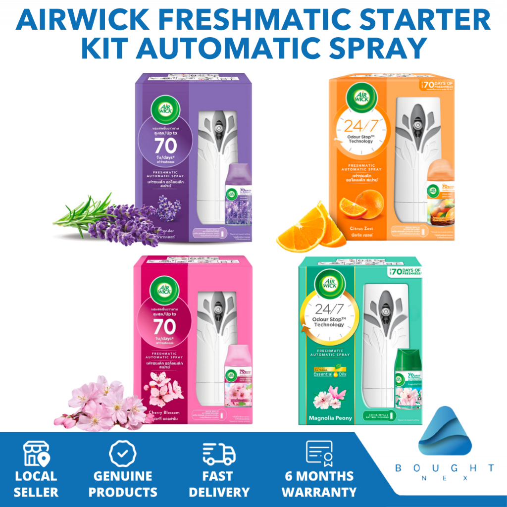 Airwick Freshmatic Starter Kit - Automatic Spray with Refill, Battery ...