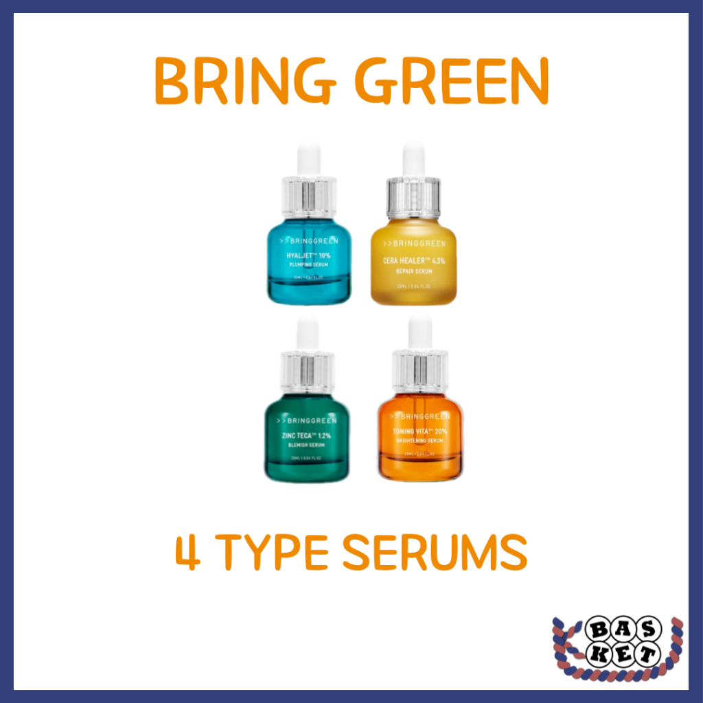 [BRING GREEN] BRING GREEN SERUM 4 TYPES 25ml (Zinc Teca, Tonning Vita ...