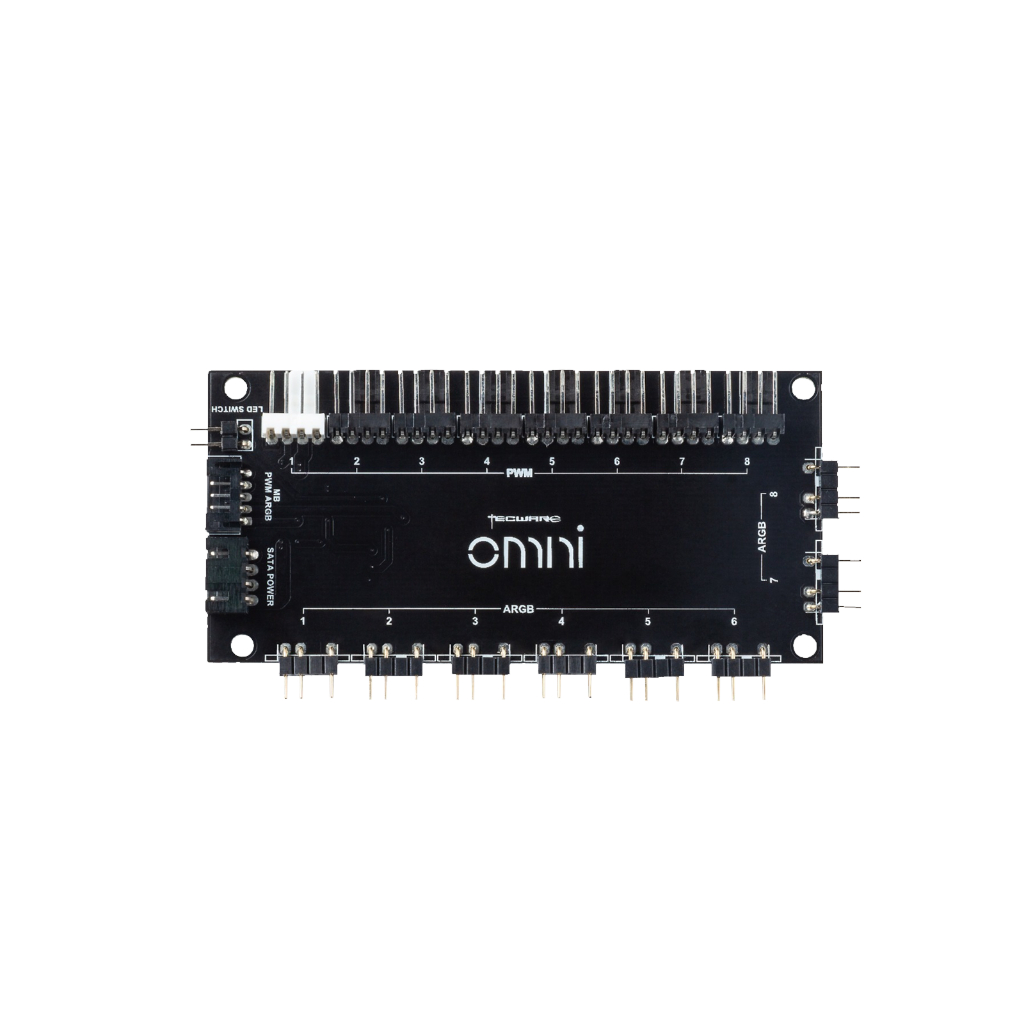Tecware Omni Hub 6 / Omni Hub 8 Ports PWM + ARGB Hub, SATA Powered ...