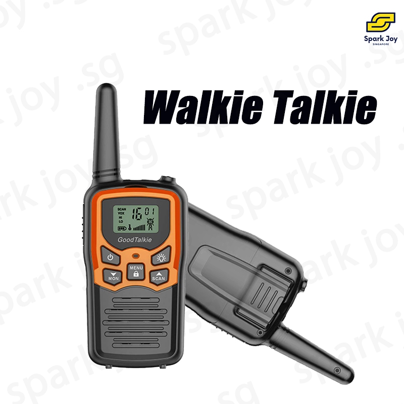 【SG】 Mini Walkie Talkie Radio Up to 8 KM Range Handheld Ham Two Way ...