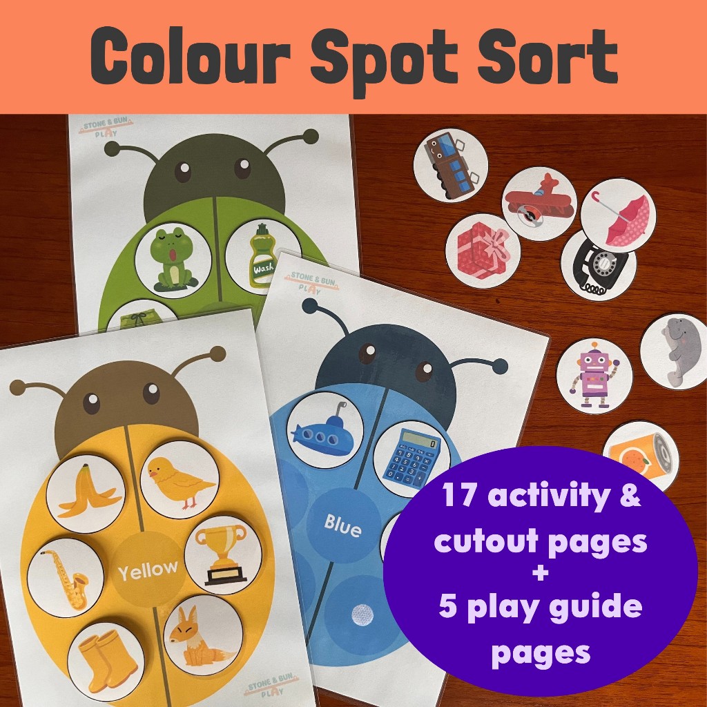 [COLOUR SPOT SORT] Colour Sorting Activity Printable for Preschooler ...