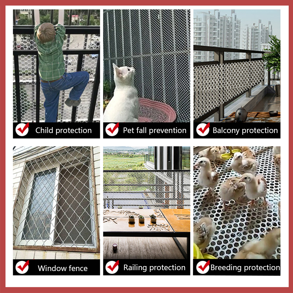 [WINDOW MESH/GATE MESH ] 0.8cm / 1.8cm / 5cm Multi-purpose Black White ...