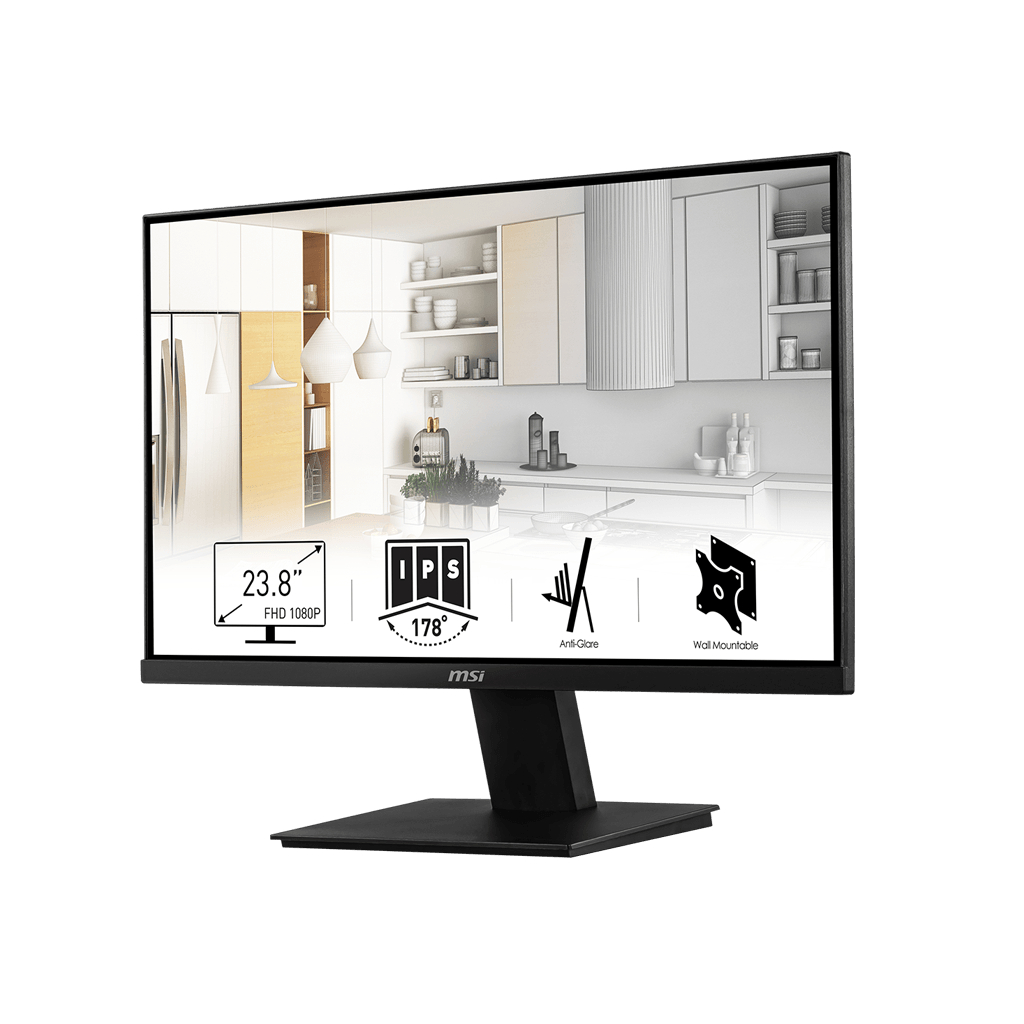 MSI PRO MP241 Wall Mountable 24" FHD Anti-Glare IPS 75HZ & Frameless ...