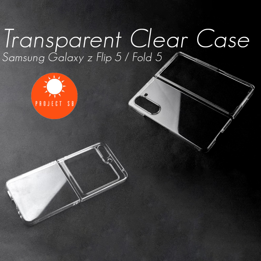 Samsung Case Fold 5 /Flip 5 /Fold 4 /Flip 4 Clear Transparent PC Thin ...