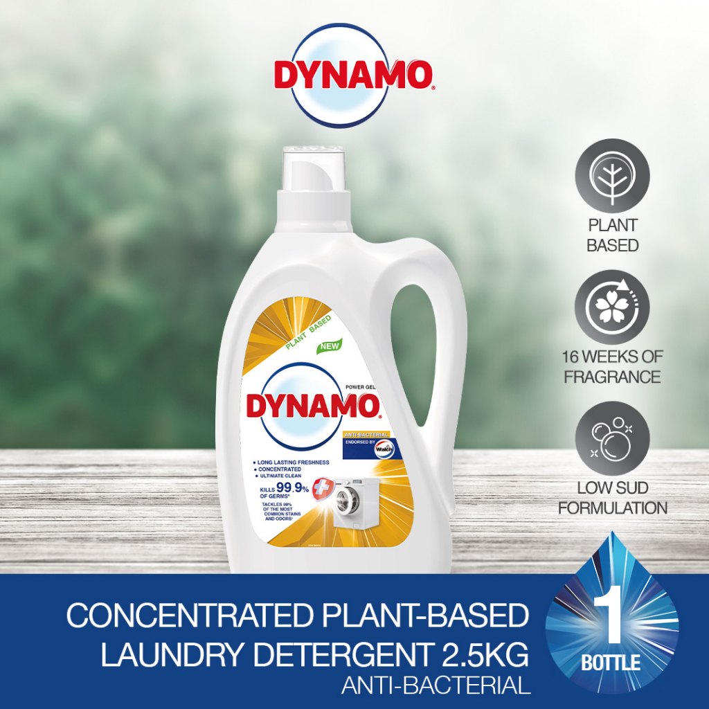 DYNAMO Plant Based Laundry Liquid Detergent 2.5kg/2.7kg | Shopee Singapore