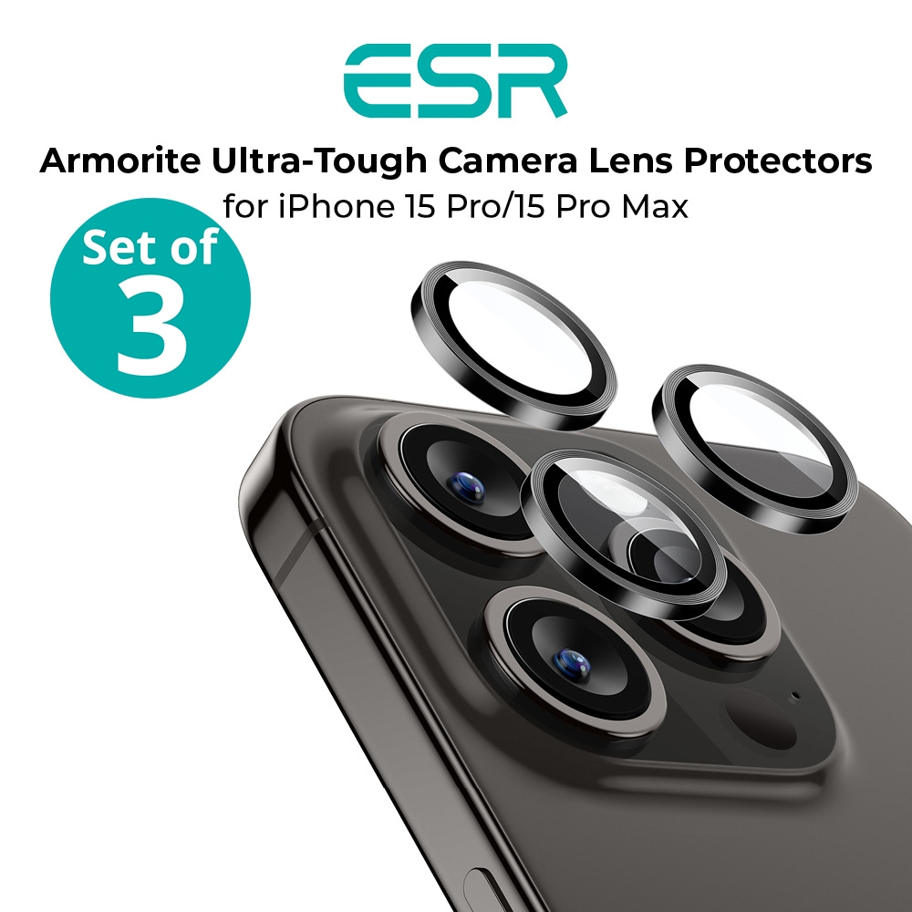 Esr Iphone 15 Pro 15 Pro Max Armorite Ultra Tough Camera Lens