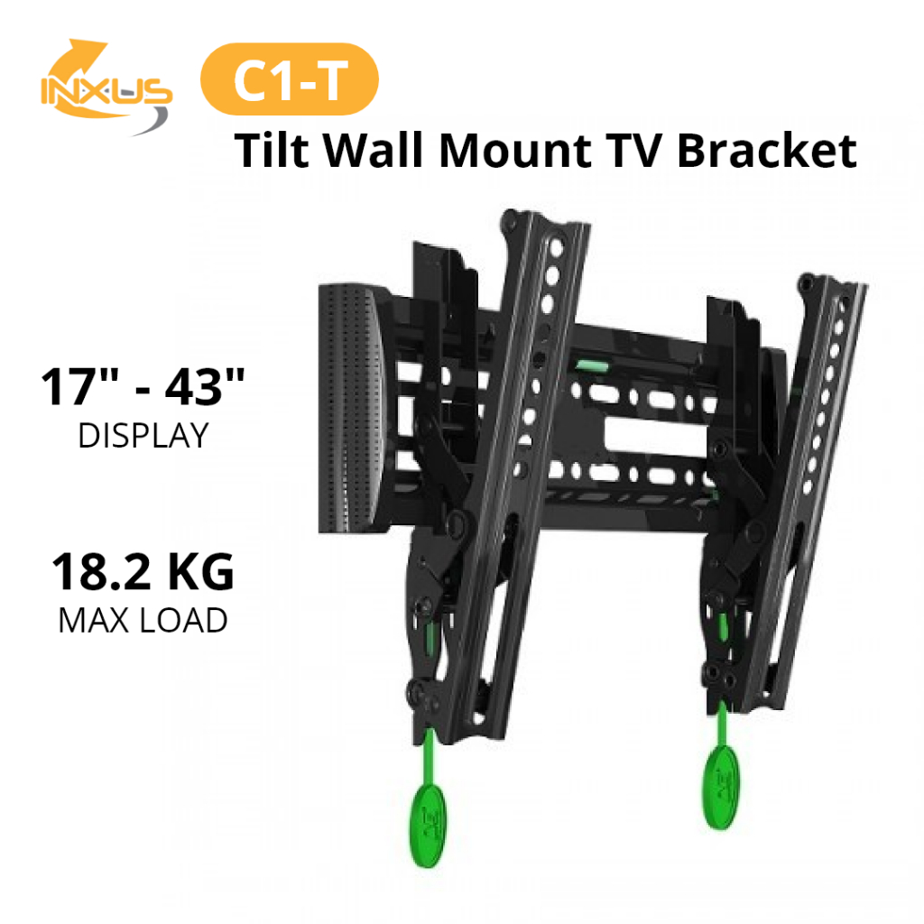 INXUS C1-T, Tilt bracket for 17" - 43" TV Wall mount, with Locking ...