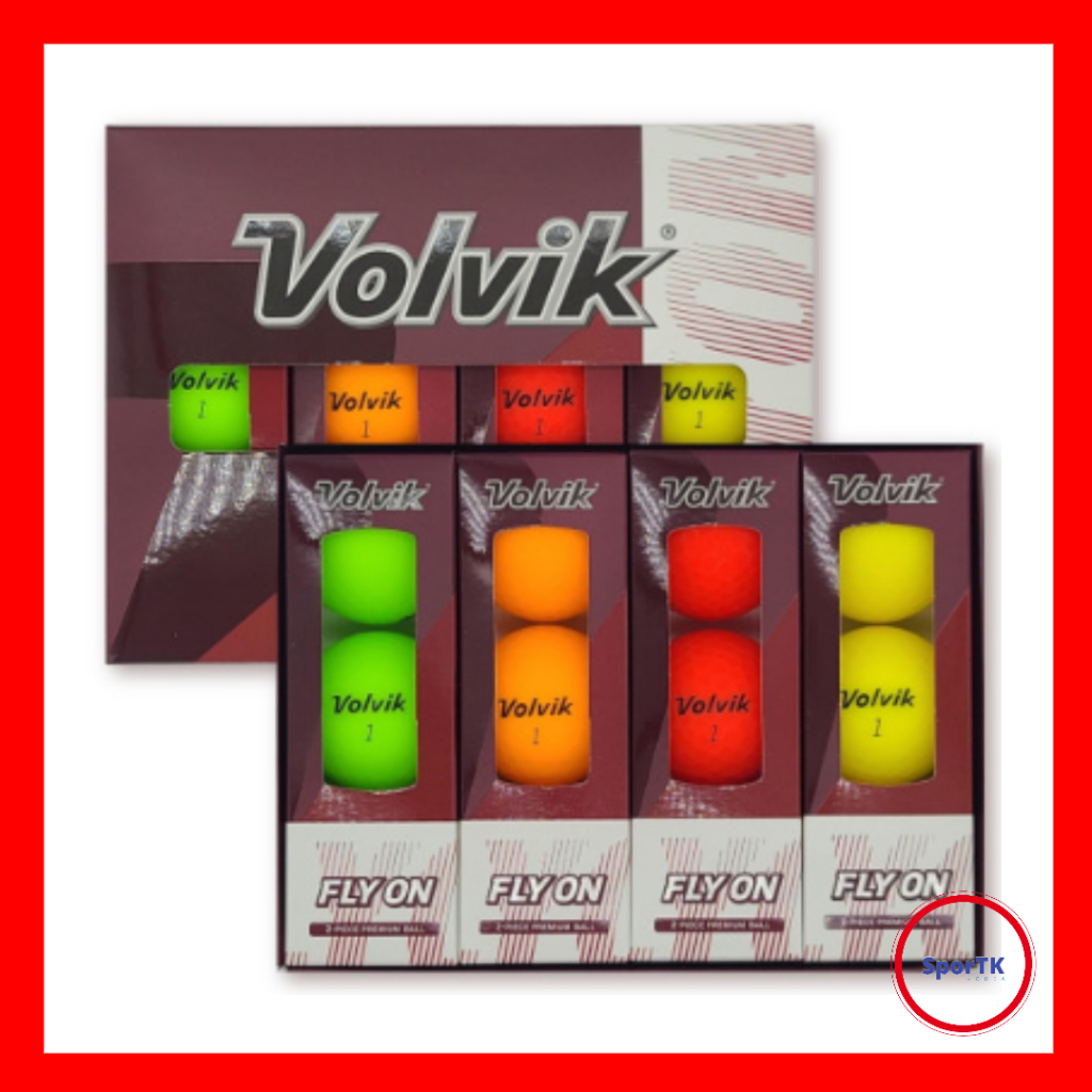 VOLVIK Fly On 2-Piece Golf Ball 12ea (Random Color) | Shopee Singapore
