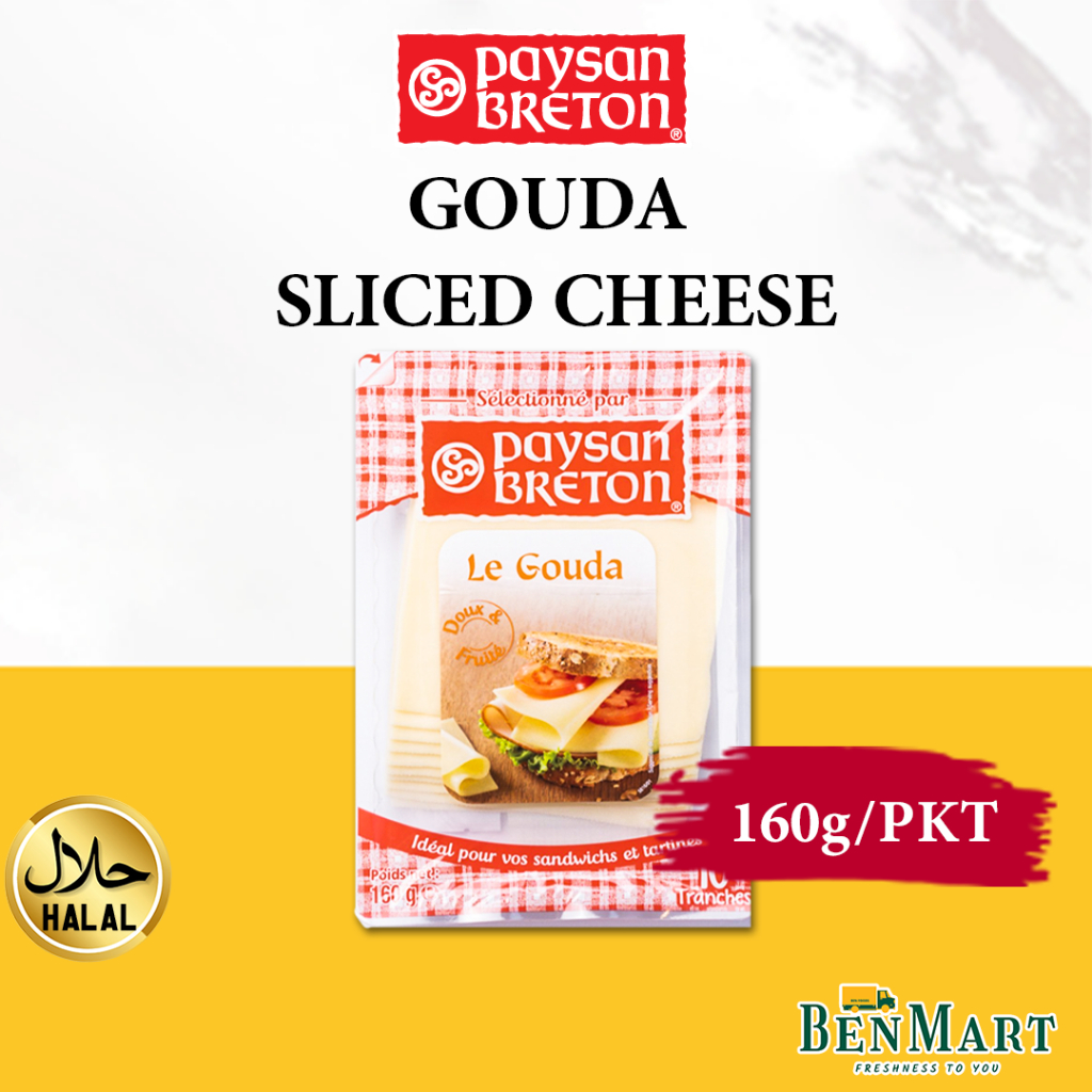 [BenMart Chill] Paysan Breton Natural Gouda Cheese Slices 160g - Halal ...
