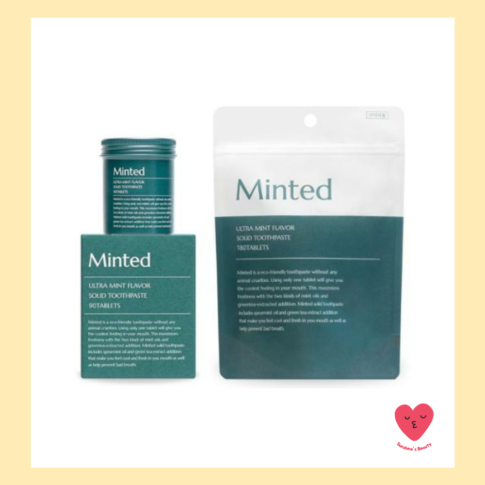 [MINTED] Ultra Mint Toothpaste Tablets – Portable & Refreshing (90/180 ...