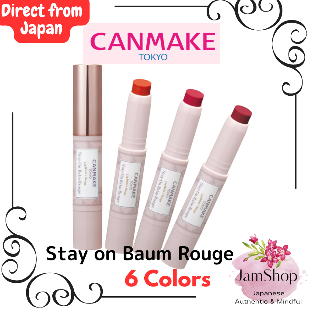 【Direct from Japan】 CANMAKE Stay On Balm Rouge 1 piece Lipstick | Shopee Singapore