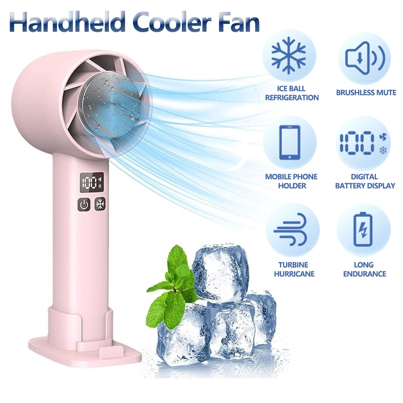 SG Stock Portable Air Cooler Fan Mini Fan Standing Fan USB Fan Handheld ...