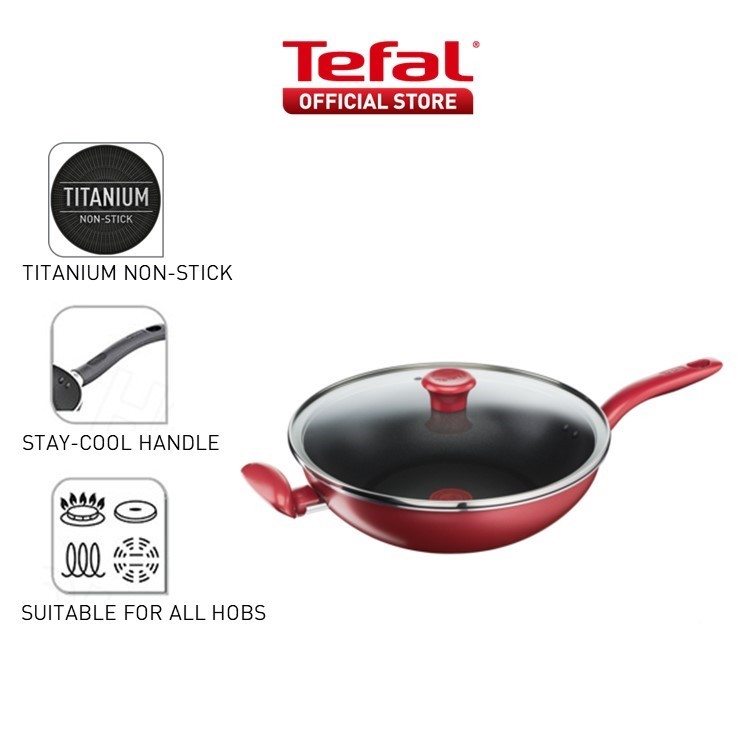 Tefal So Chef Range Frypan, Deep Frypan, Wok Pan, Saucepan 18cm/21cm/24cm/28cm/30cm/32cm ...