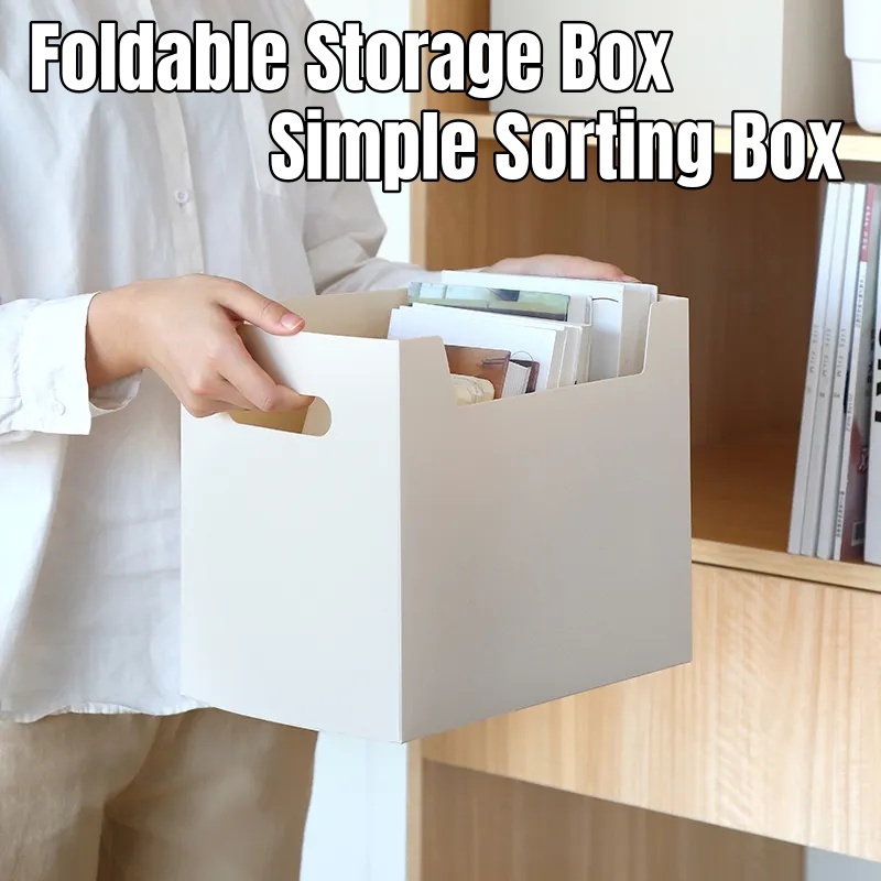 【SG Stock】Foldable Storage Box A4 Bookend Book Stand Folder Cosmetics ...