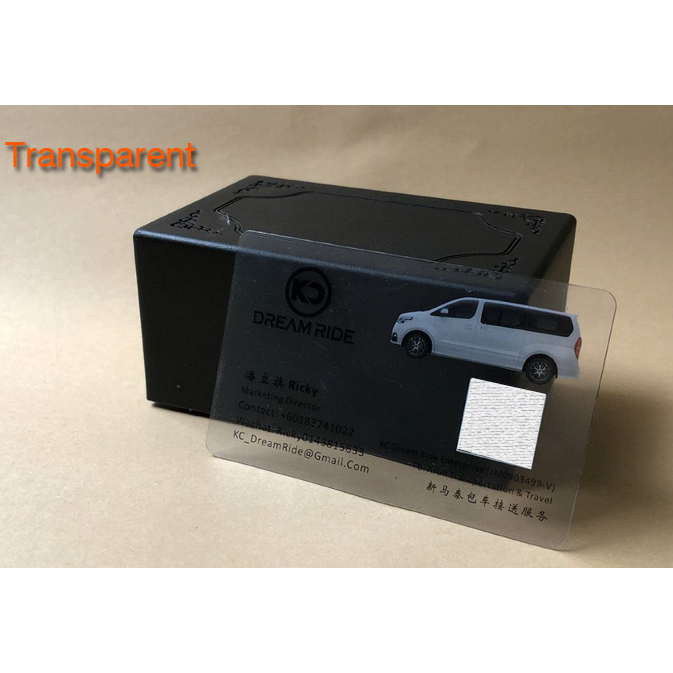 Transparent pvc name card printing,pvc name card printing | Shopee ...
