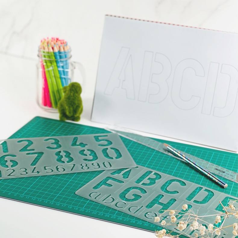 [SG Stock] Cox Lettering Stencils | 4 Pc / 10 Pc | Reusable Stencils ...