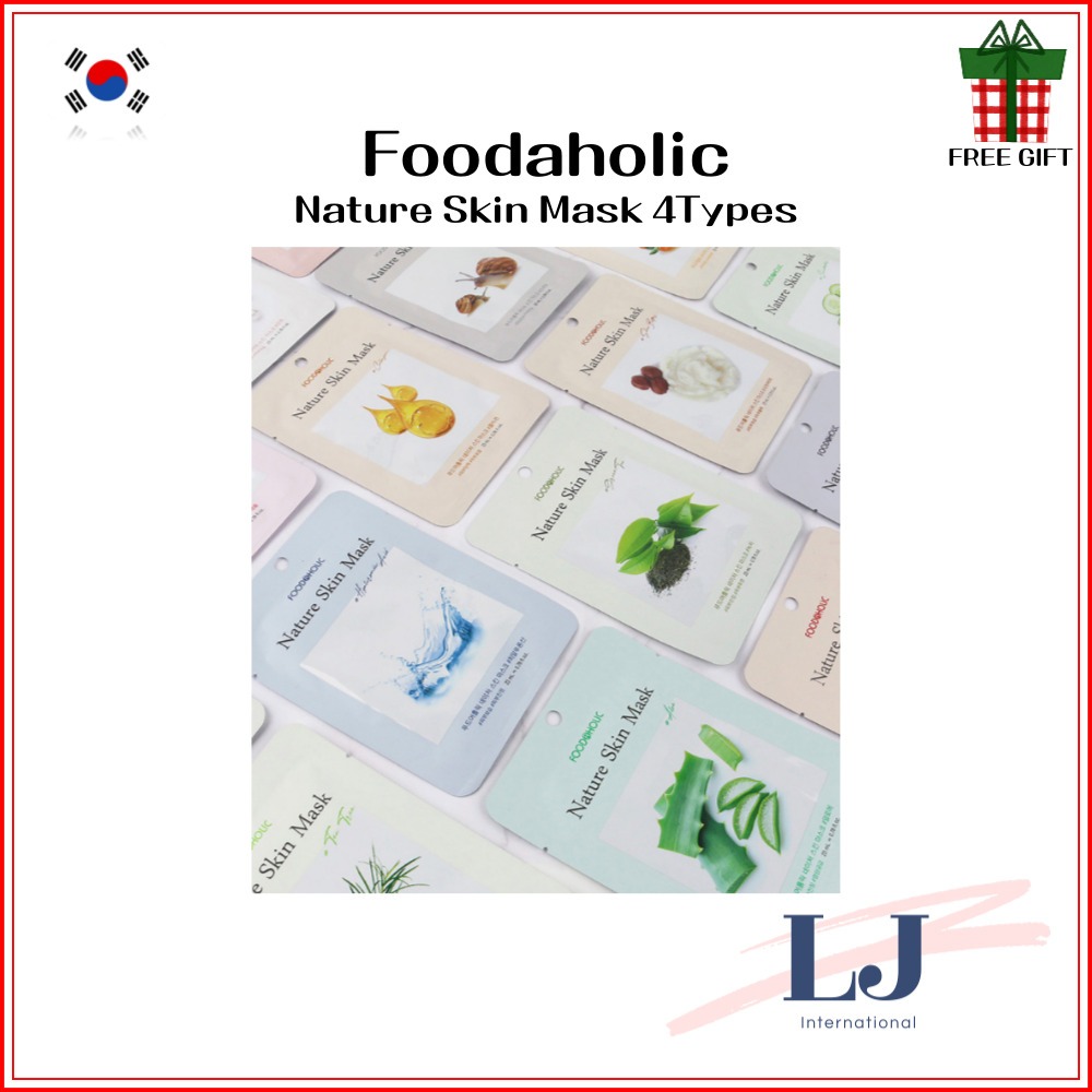 Foodaholic Nature Skin Mask 4Types From KOREA | Shopee Singapore