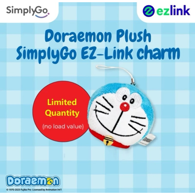 Doraemon Plush SimplyGo EzLink Charm Card | Shopee Singapore