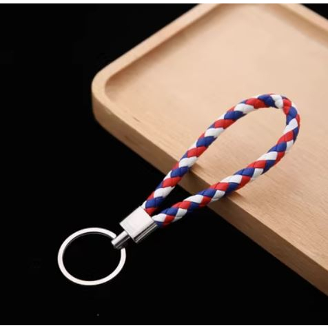[SG READY STOCK] Braided Rope Keychain Metal Key Ring Key Holder Key ...