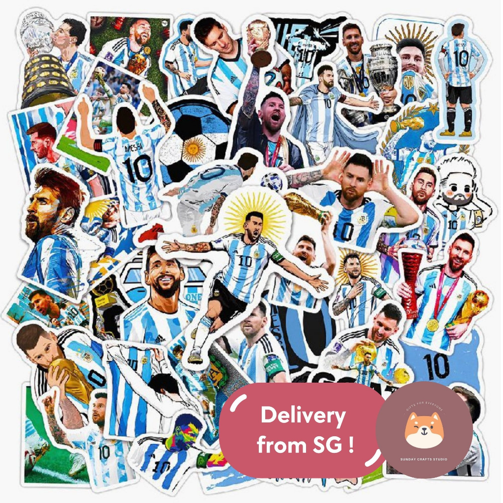 [SG] ️ 50pcs Lionel Messi Stickers (No Duplicates) | Shopee Singapore