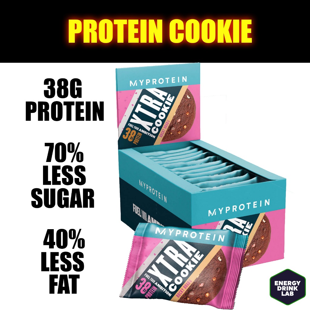 Xtra Cookie 38g Protein - 12 Pack High Protein, Less Sugar & Fat ...
