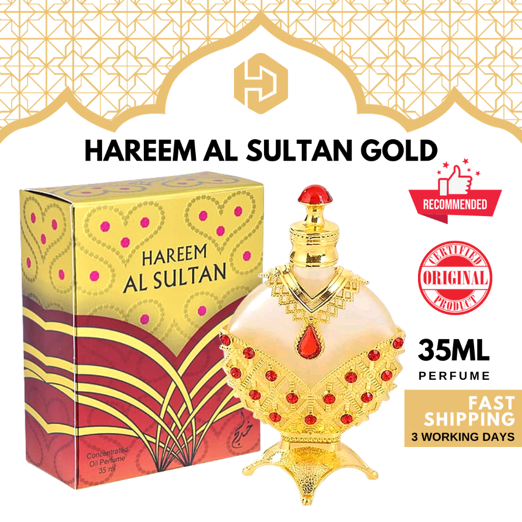 [SG] Hareem Al Sultan Gold by Khadlaj Concentrated Perfume | Shopee ...