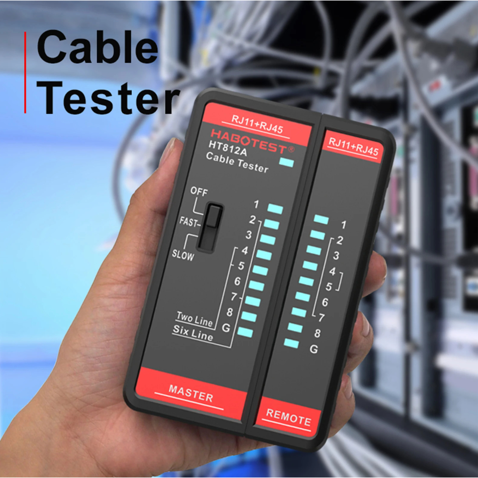 HABOTEST HT812A Network Cable Tester Wire Tracker Telephone Line Test ...