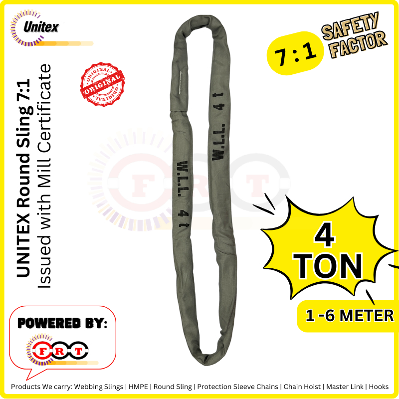 [SG STOCK] Polyester Round Sling / Round Lifting Sling 4Ton various ...