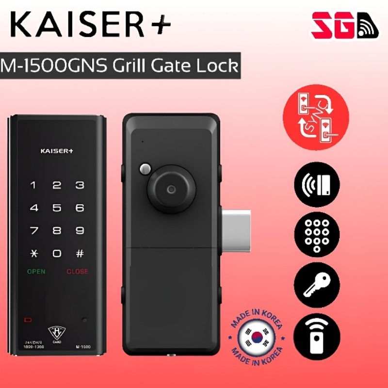 🇸🇬FREE Installation🇸🇬 KAISER+ M1500GNS Grill Gate Lock for HDB Metal ...