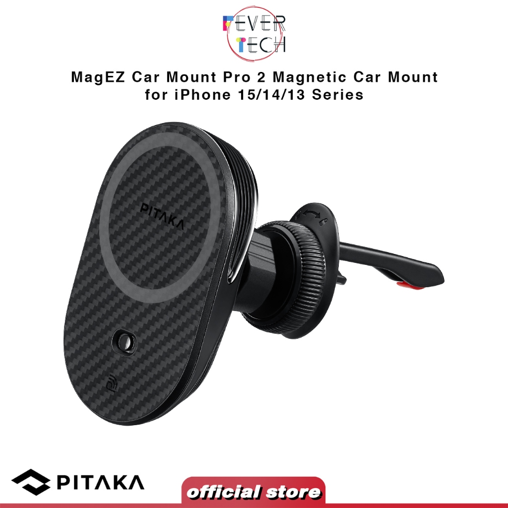 PITAKA MagEZ Car Mount Pro 2 Mag Car Mount for iP 15/14/13 Series, Mag ...