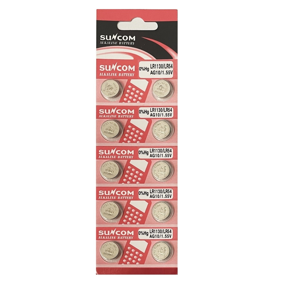 [SG] SUNCOM AG10 SR1130SW LR1130 389 Alkaline Button Battery (10 Pieces ...