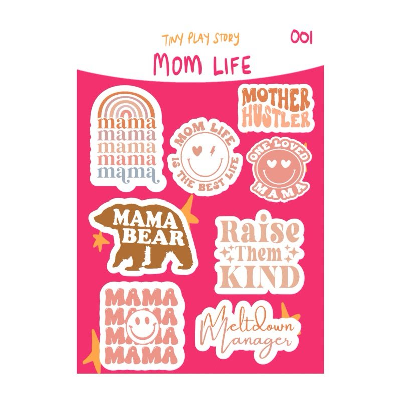 Mom Life Sticker Pack Shopee Singapore