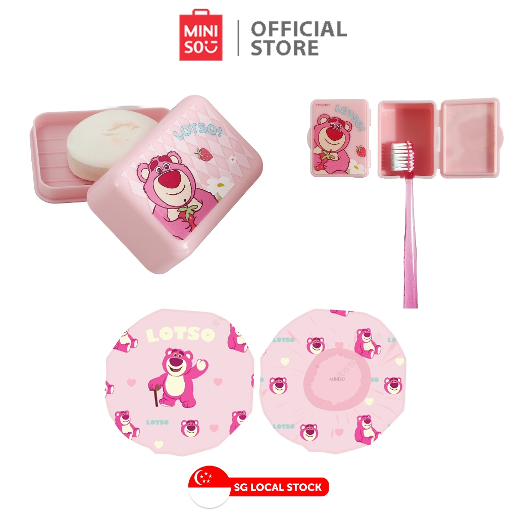 MINISO Disney Pixar Fruits Theme Collection Lotso (Soap Box/Shower Cap ...