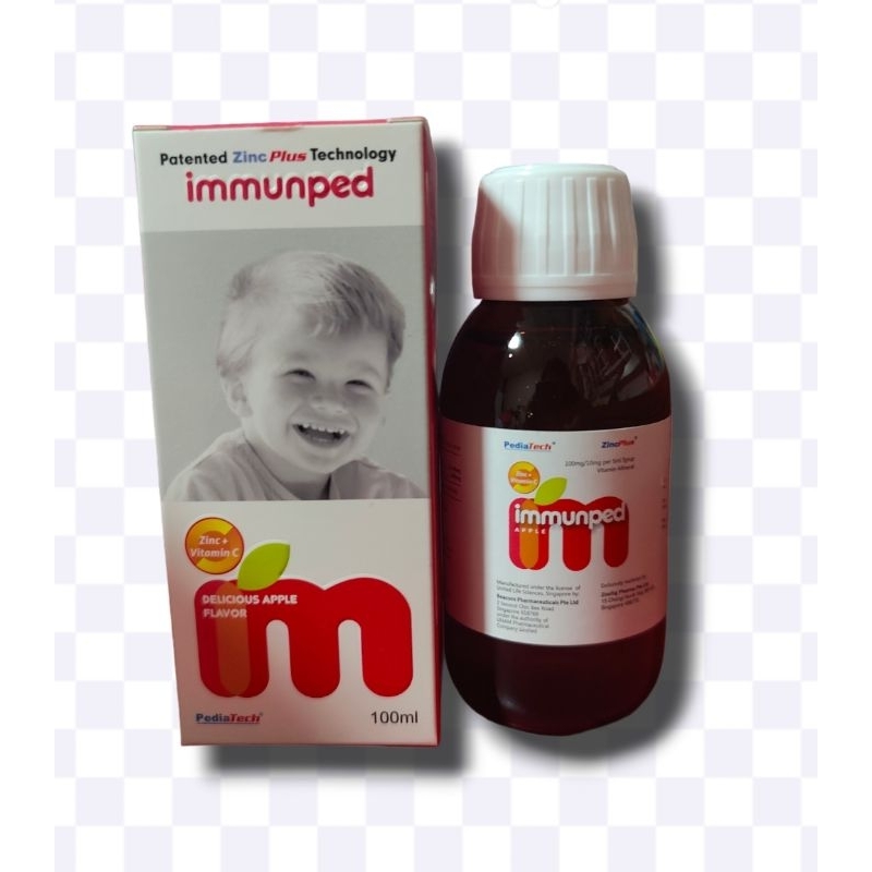 New 100ml Bundle of 4- Immunped Syrup Vitamin C and Zinc | Shopee Singapore