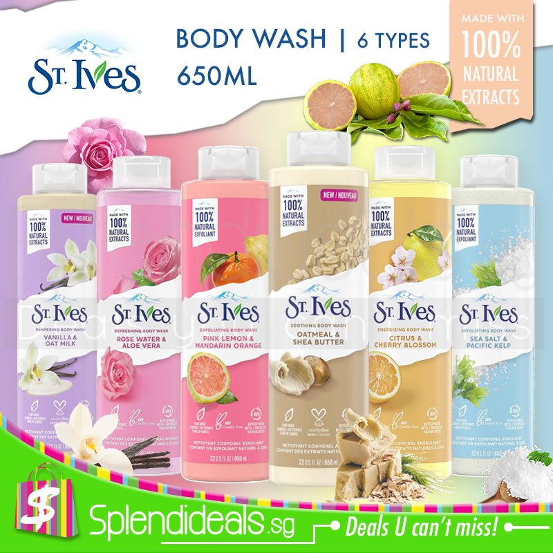 [ SPLENDIDEALS SG ] ST IVES BODY WASH | BODY CLEANSER | BATH GEL ...