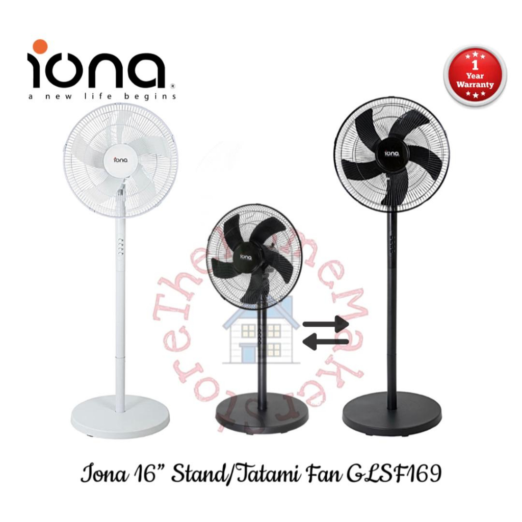 Iona 16” Stand Fan | Tatami Fan GLSF 169 | GLSF169 (1 Year Warranty ...