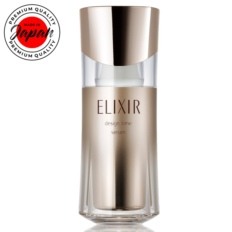 Shiseido ELIXIR design time Serum 40mL / Refill 40mL collagen Aging Care 100% Authenticity ...