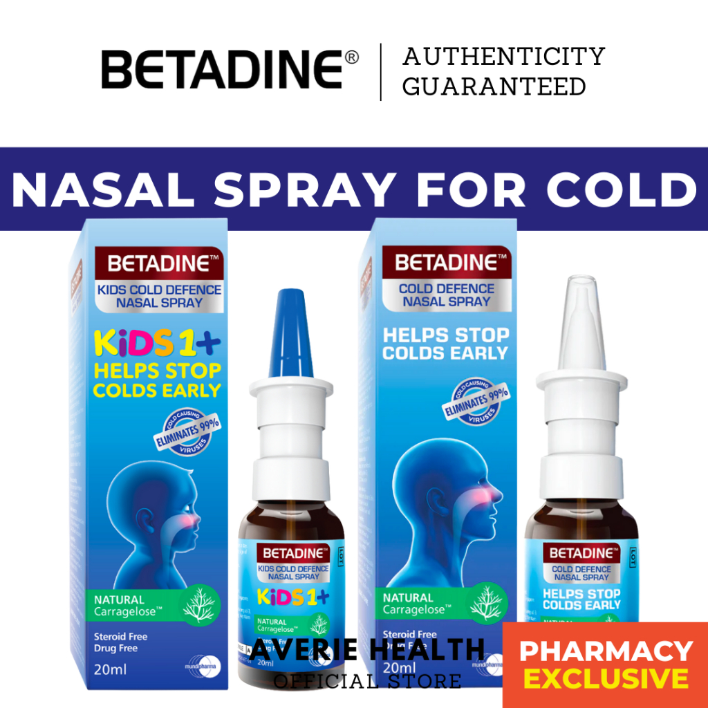 Betadine Cold Defense Nasal Spray (Adult / Kids) 20ml | Povidone Iodine ...