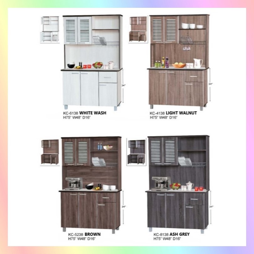 4ft Kitchen Cabinet With Top (Fully Assembled) | Shopee Singapore
