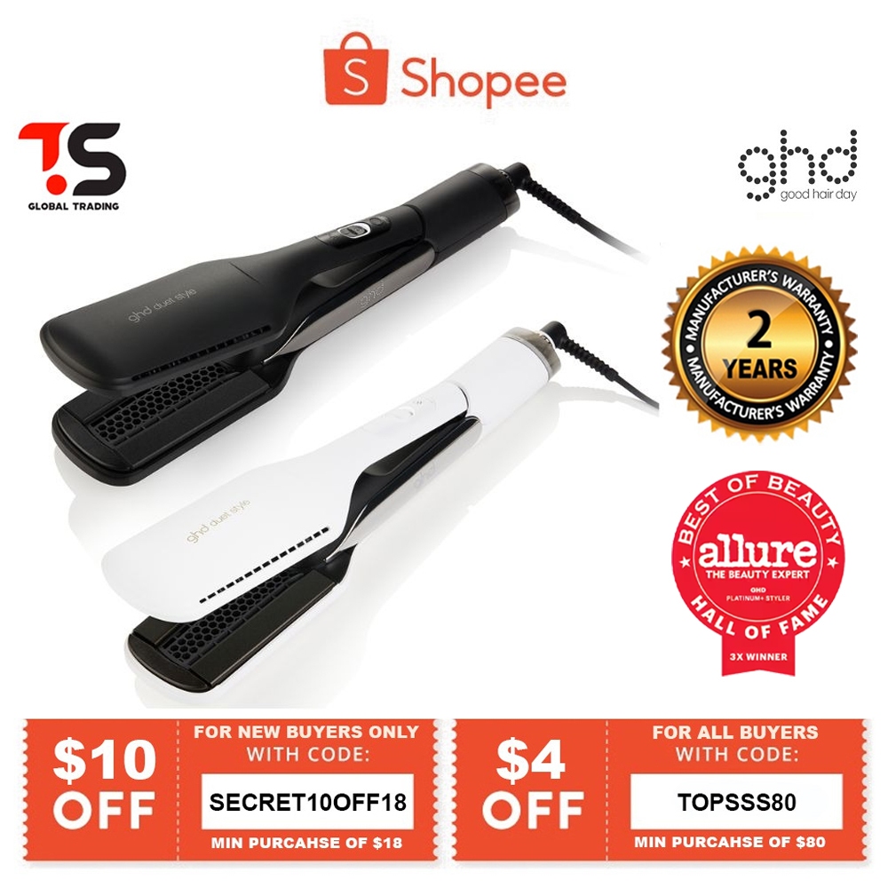 2 Years Warranty - GHD Duet 2-in-1 Hot Air Styler in Black / White ...