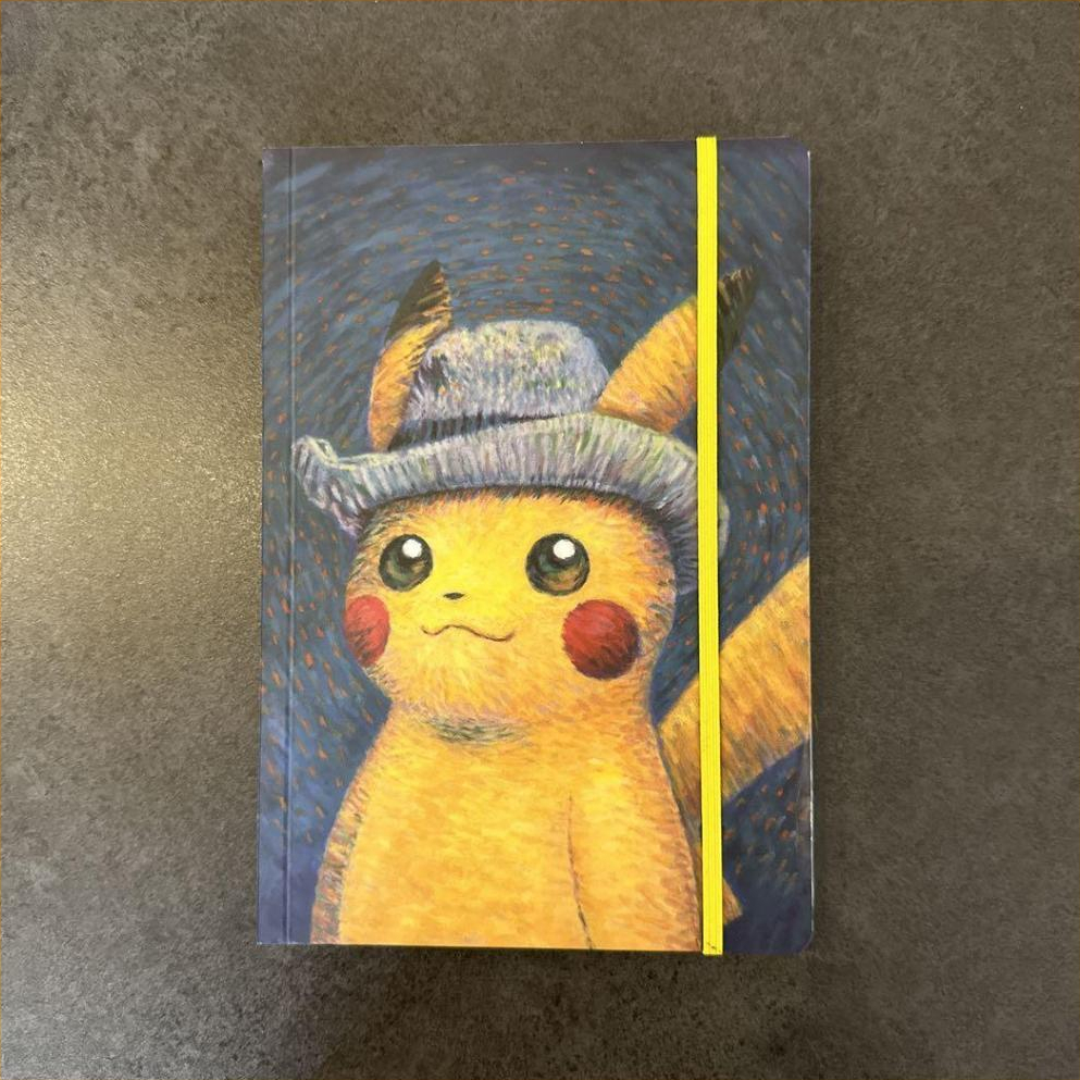 [New] Van Gogh/Pokémon Collaboration Notebook Van Gogh Pikachu Van Gogh ...