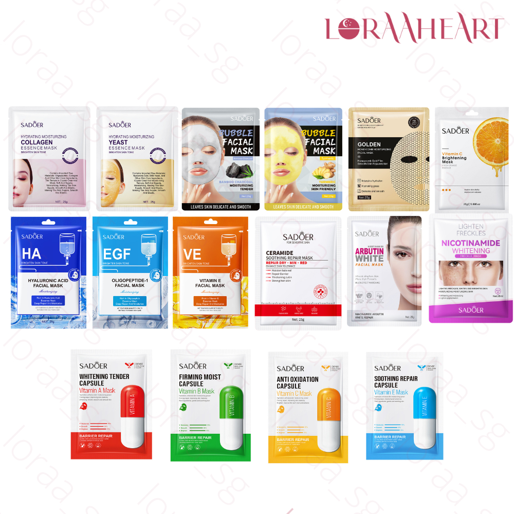 [SG Seller] SADOER Collagen Vitamin Peptide Hyaluronic Masks series ...