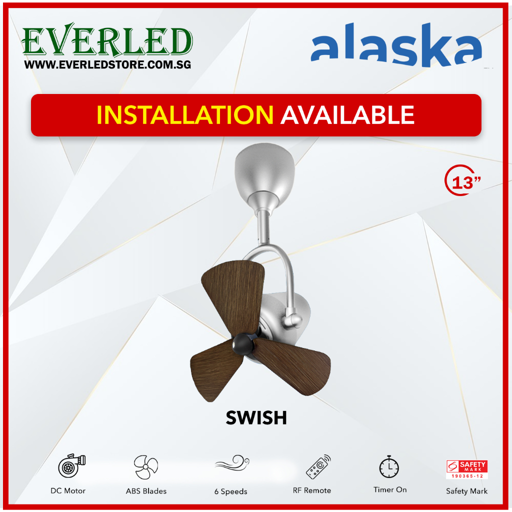 [Installation Available] ALASKA Swish 13" DC inverter corner fan (with ...
